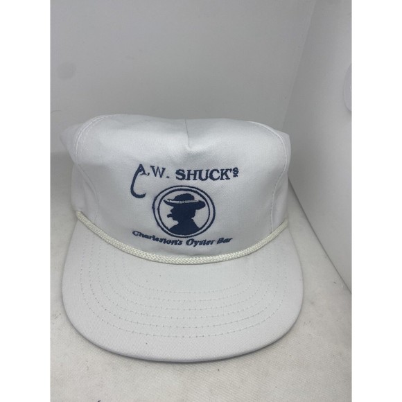 Accessories | Vintage Aw Shucks Charlestons Oyster Bar White Trucker ...